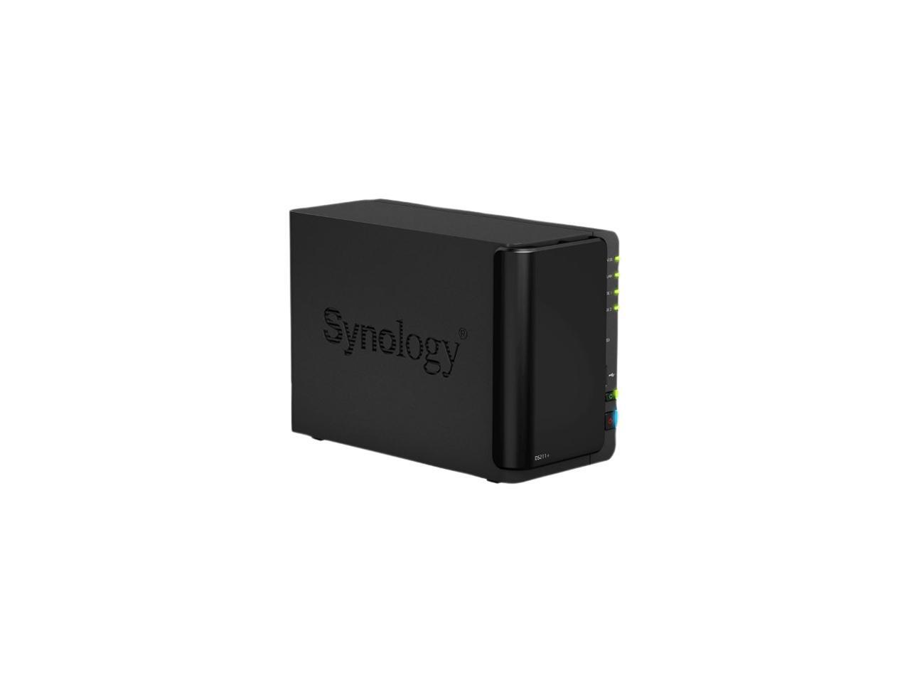 Synology DS211+ 2100 DiskStation 2-bay NAS Server for SMB Users ...