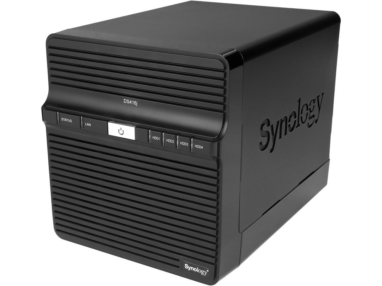 Synology DS416j Disk Station 4-Bay Diskless Network Attached Storage ...