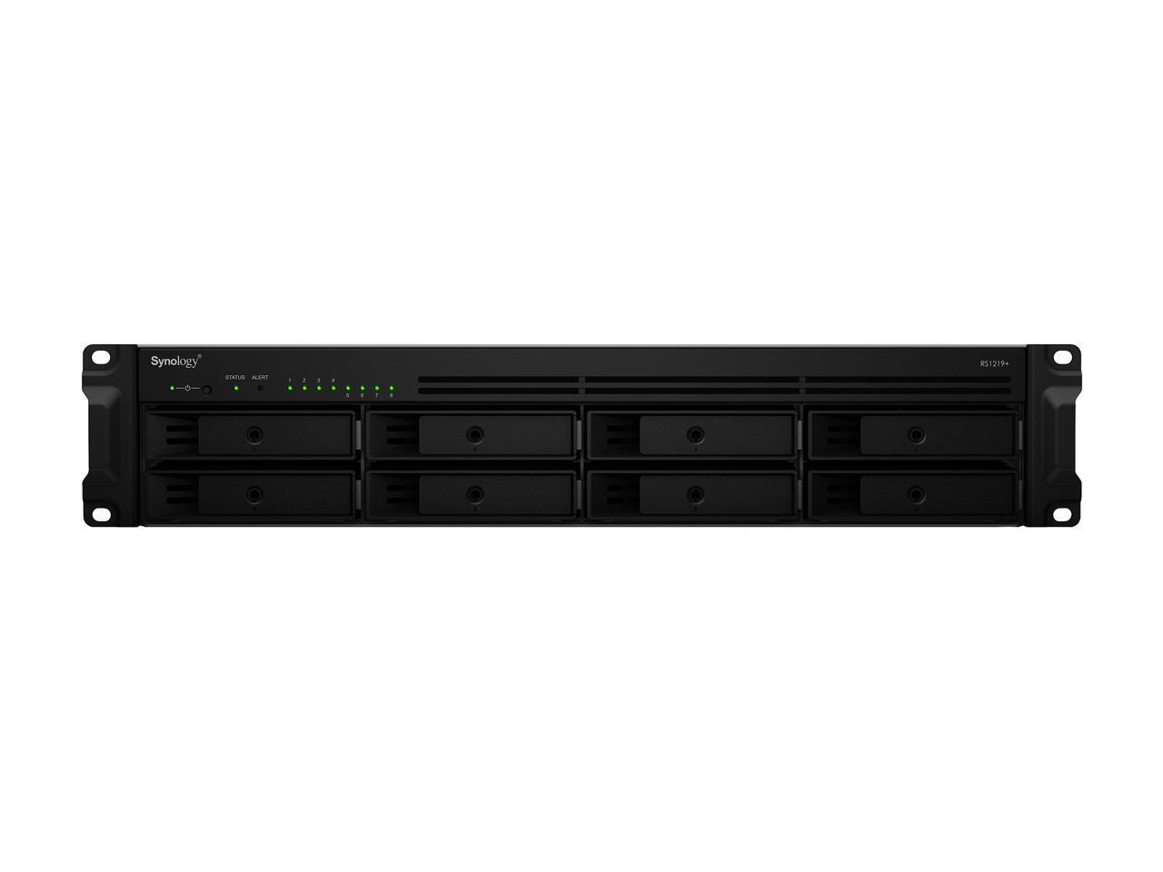 Synology 2U 8-Bay NAS RackStation (Diskless) (RS1219+) - Newegg.com