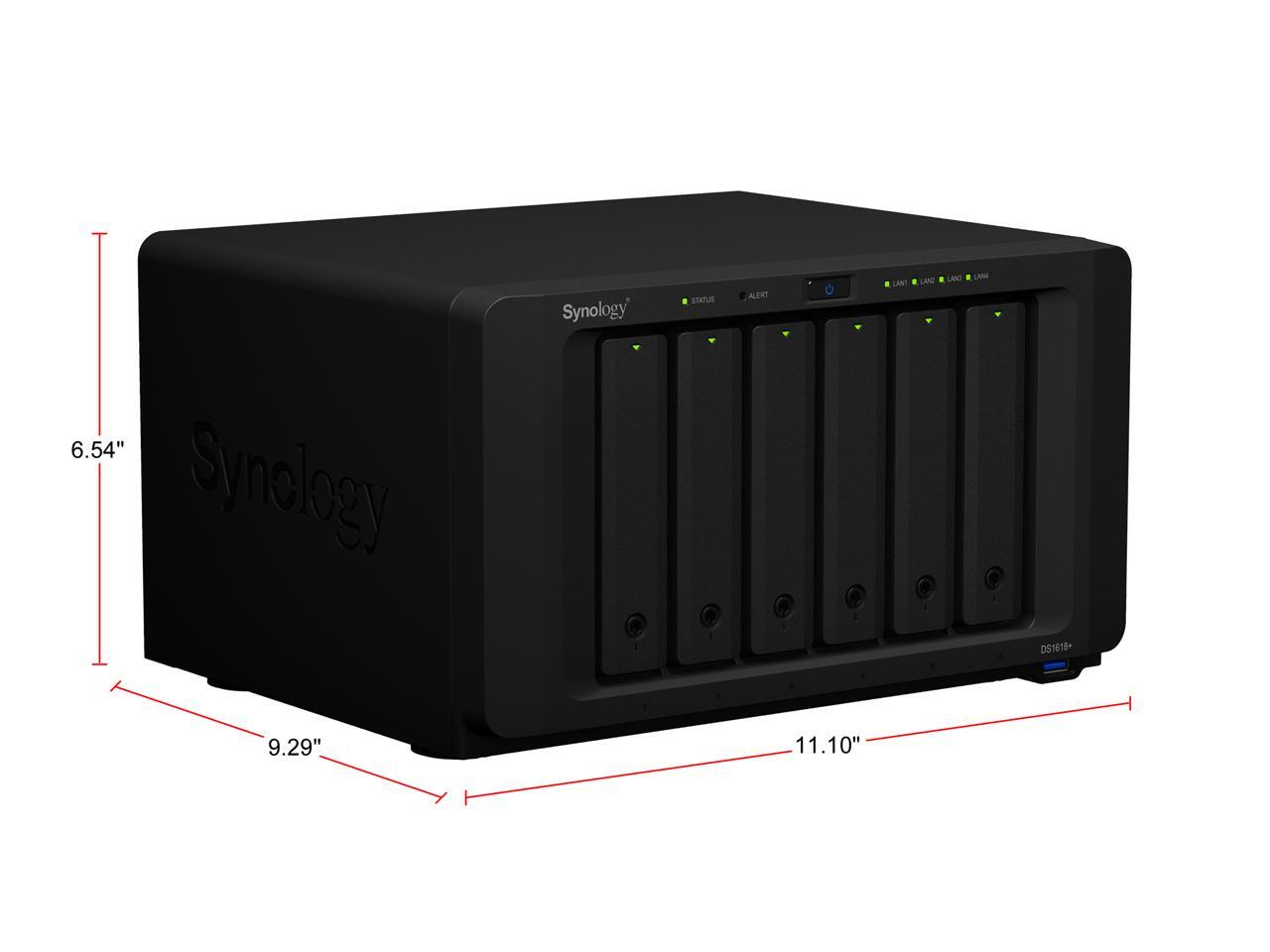 Synology 6 Bay NAS DiskStation - DS1618+ (Diskless) - Newegg.com