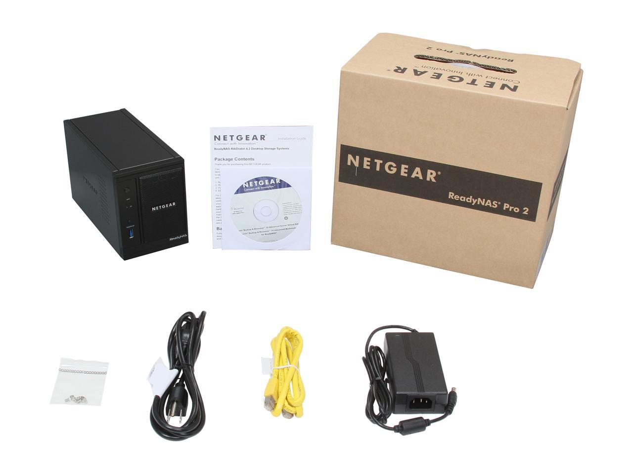 NETGEAR ReadyNAS Pro 2-bay (diskless) w/ 5 yr warranty (RNDP2000-100NAS ...