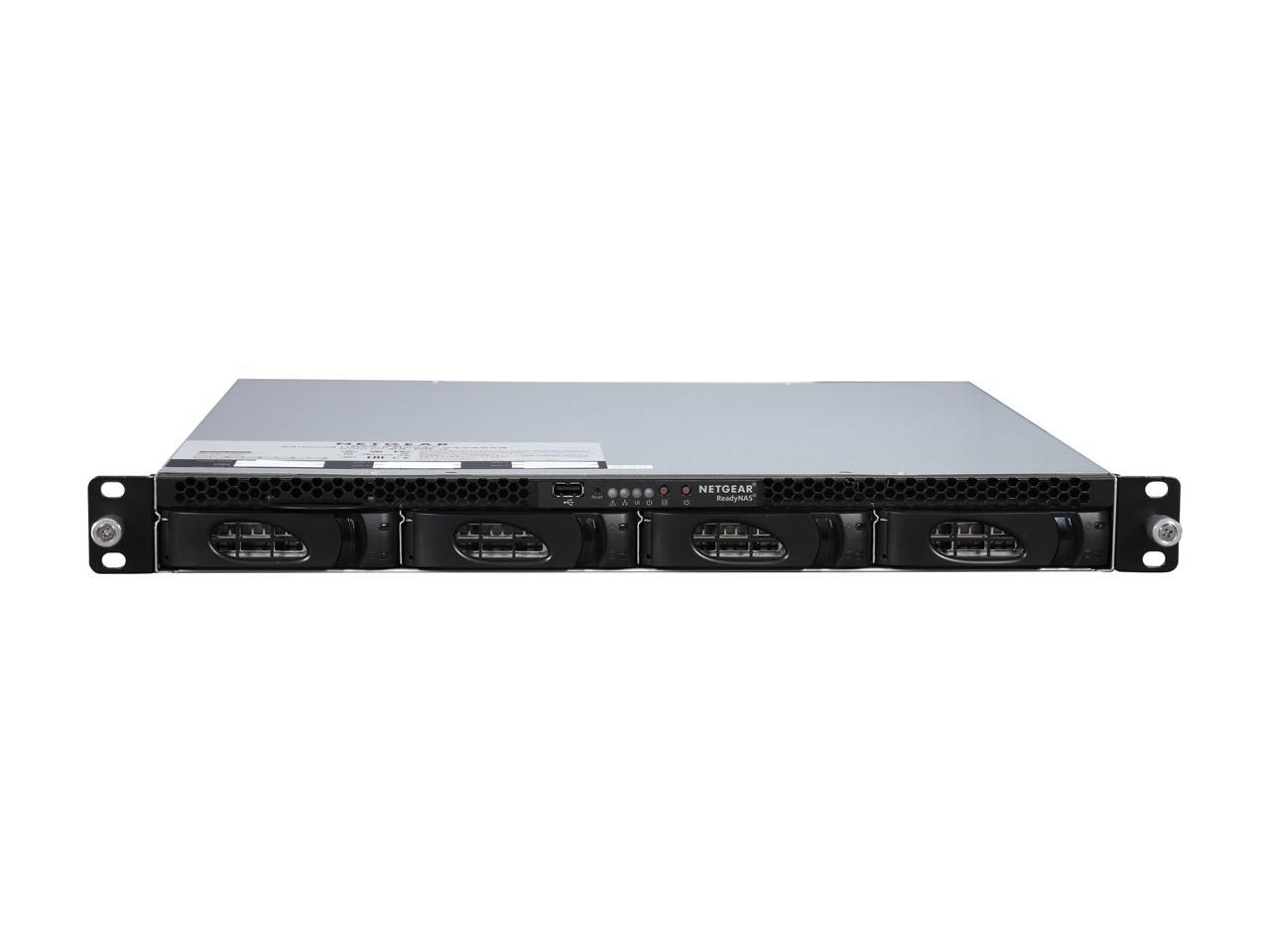 NETGEAR ReadyNAS 3138 1U Rackmount 4-Bay Network Attached Storage ...