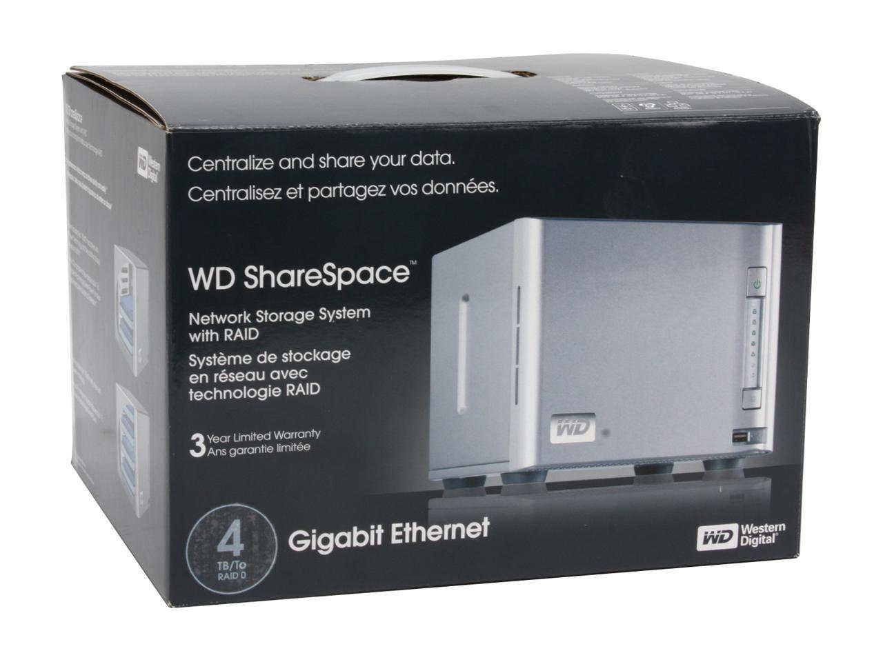WD WDA4NC40000N ShareSpace Network Storage - Newegg.com