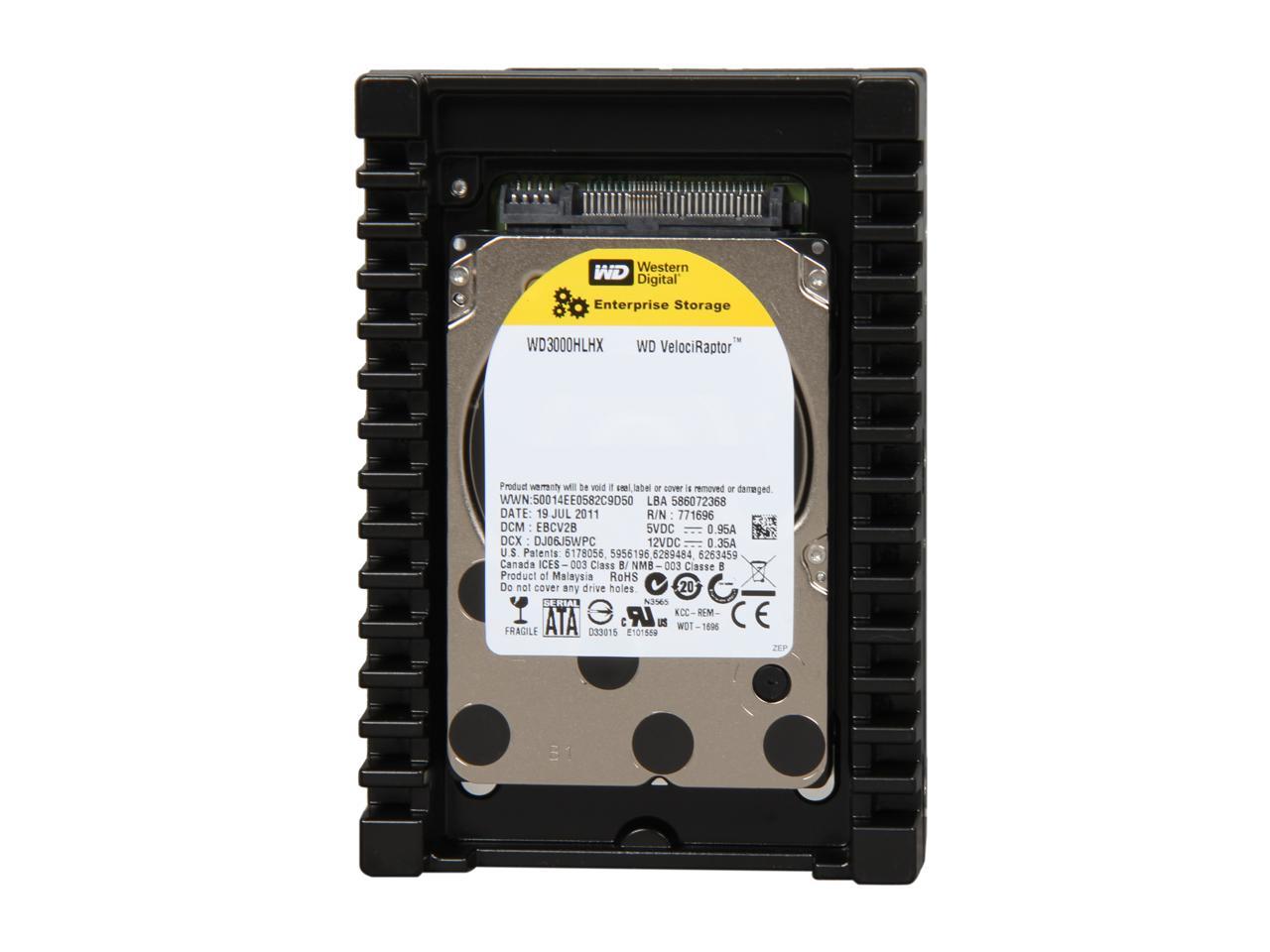 WD VelociRaptor WD3000HLHX 300GB 10000 RPM 32MB Cache SATA 6.0Gb/s 3.5 ...