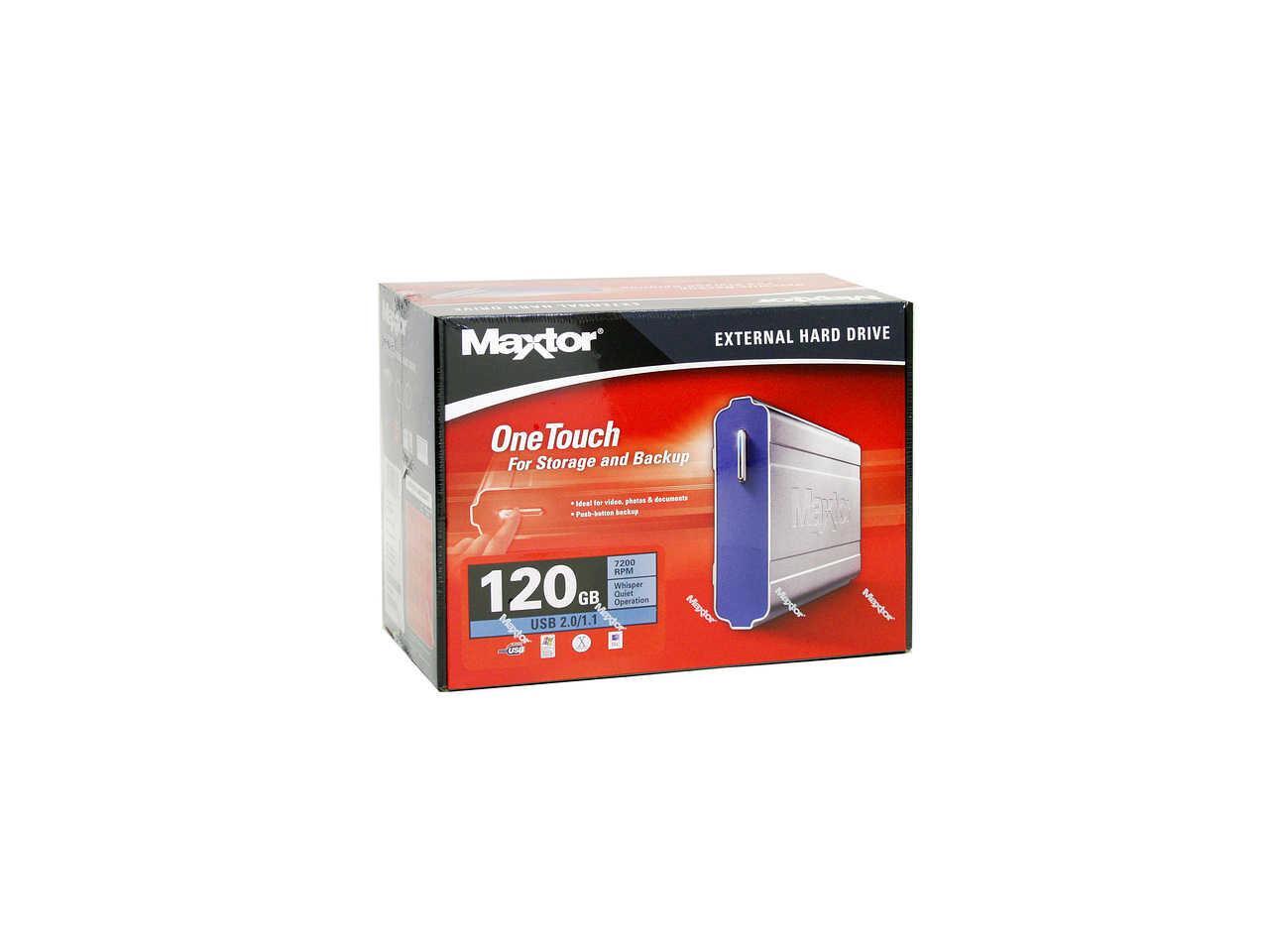 Maxtor OneTouch 120GB USB 2.0 External Hard Drive - Newegg.com