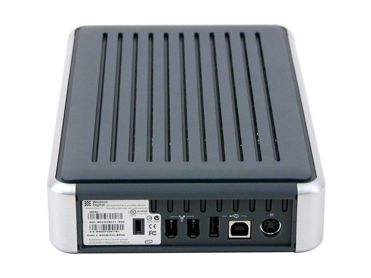 WD Dual-option Combo 250GB USB 2.0 / Firewire400 3.5" External Hard ...
