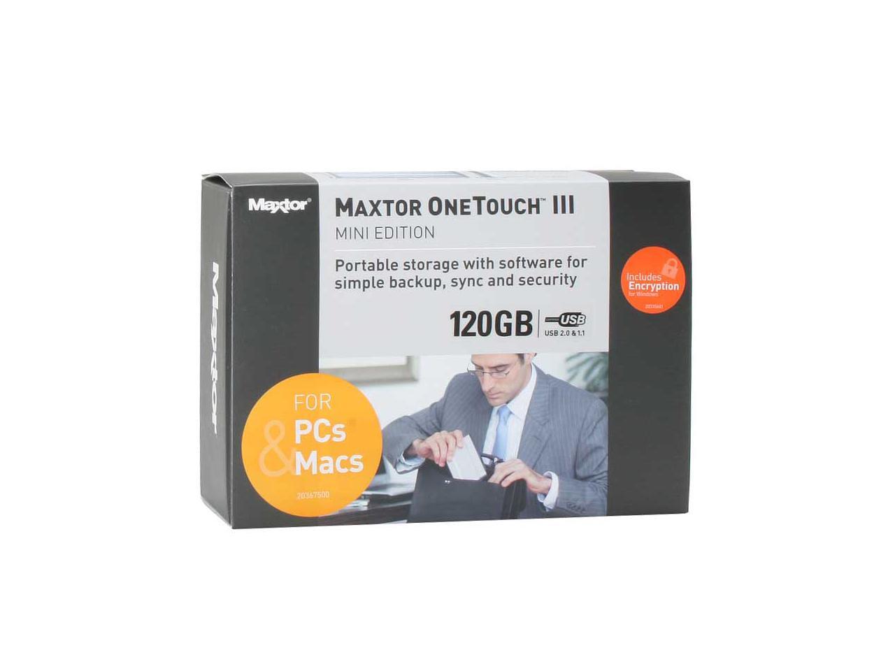 Maxtor OneTouch III 120GB USB 2.0 2.5" External Hard Drive - Newegg.com
