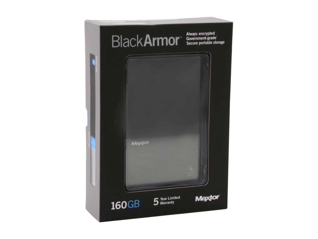 Maxtor BlackArmor 160GB USB 2.0 2.5" External Hard Drive - Newegg.com