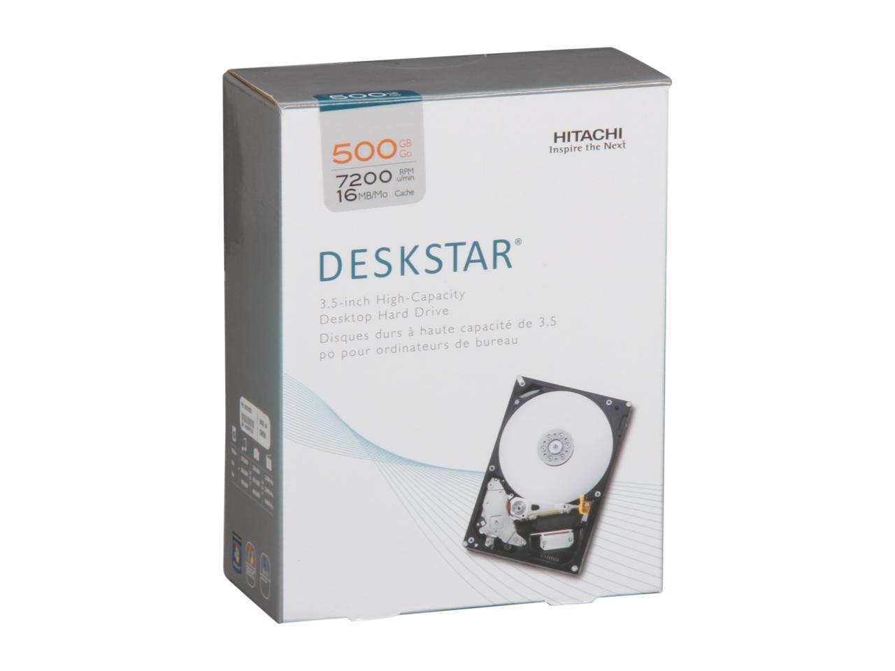 Hitachi GST Deskstar H3IK5003272SP (0S02859) 500GB 7200 RPM SATA 3.0Gb ...