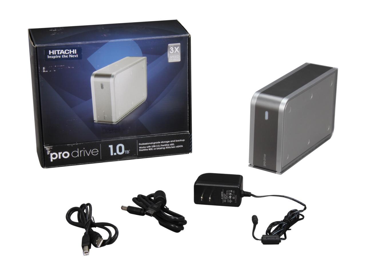 SimpleTech ProDrive 1TB USB 2.0, FireWire 400, FireWire 800, and 3Gb ...