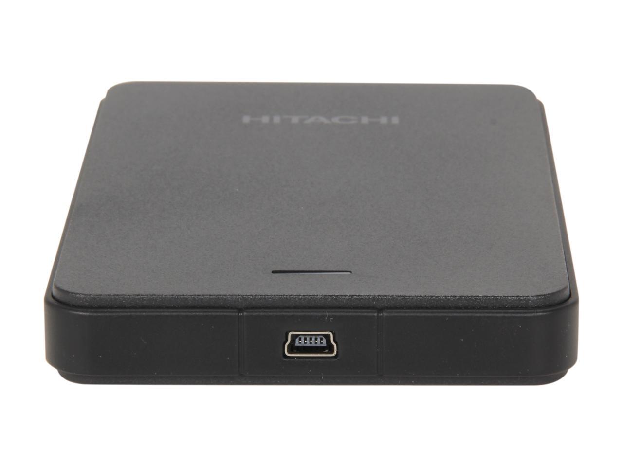 Refurbished: Hitachi GST 500GB USB 2.0 2.5" External Hard Drive Black ...