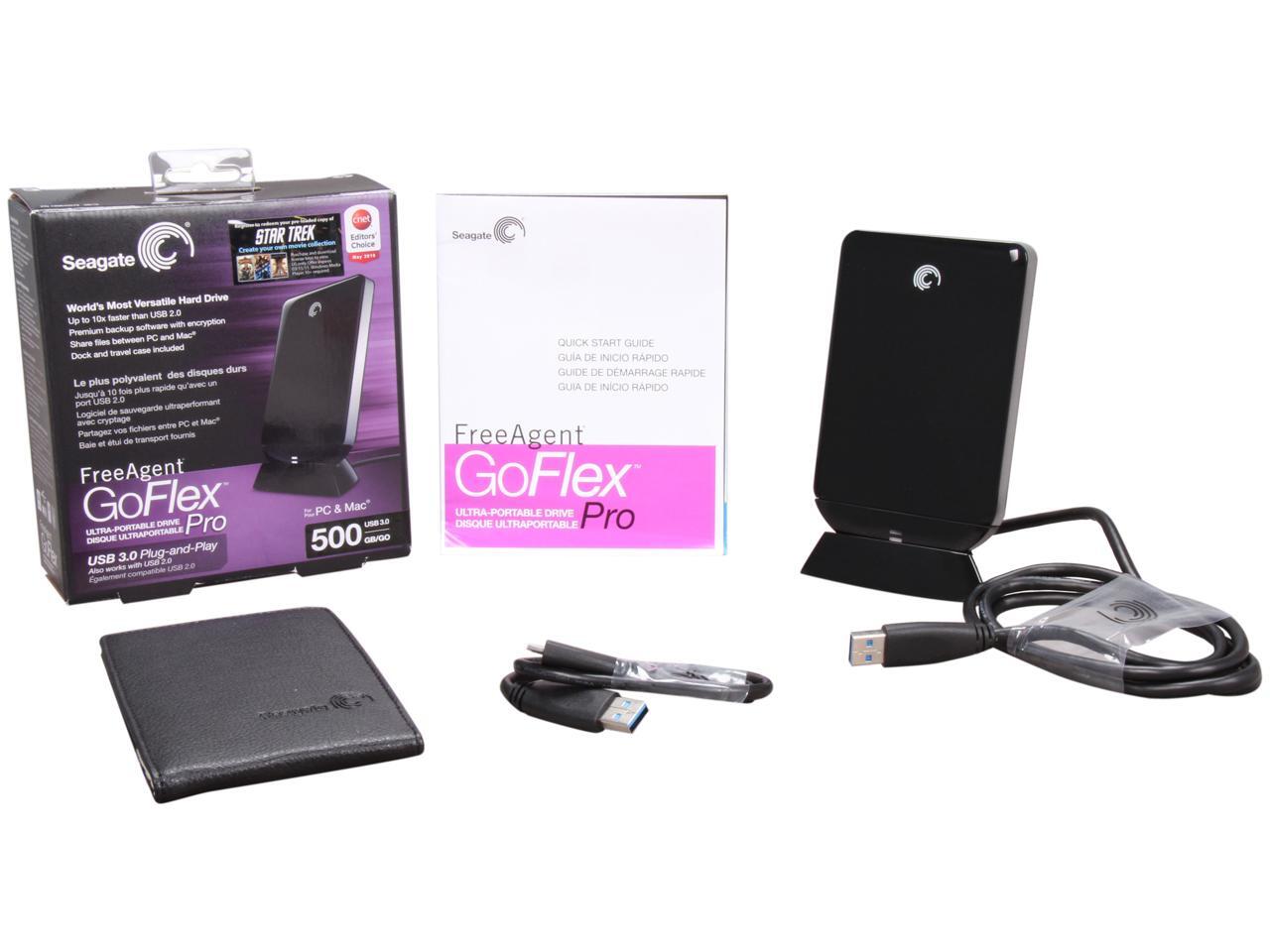 Seagate FreeAgent GoFlex Pro 500GB USB 3.0 2.5" External Hard Drive ...