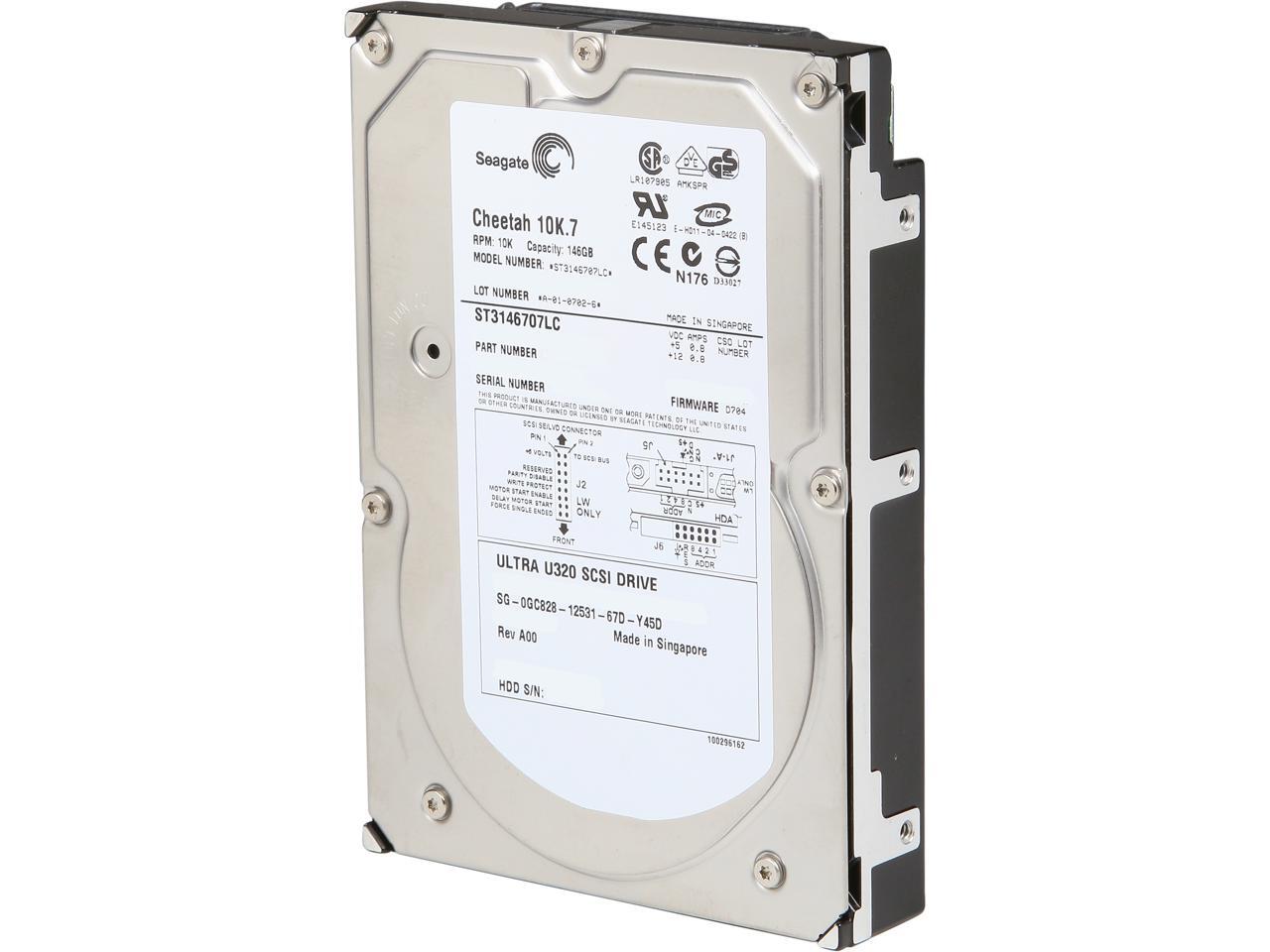 Refurbished: Seagate Cheetah 10K.7 ST3146707LC 147GB 10000 RPM 8MB ...