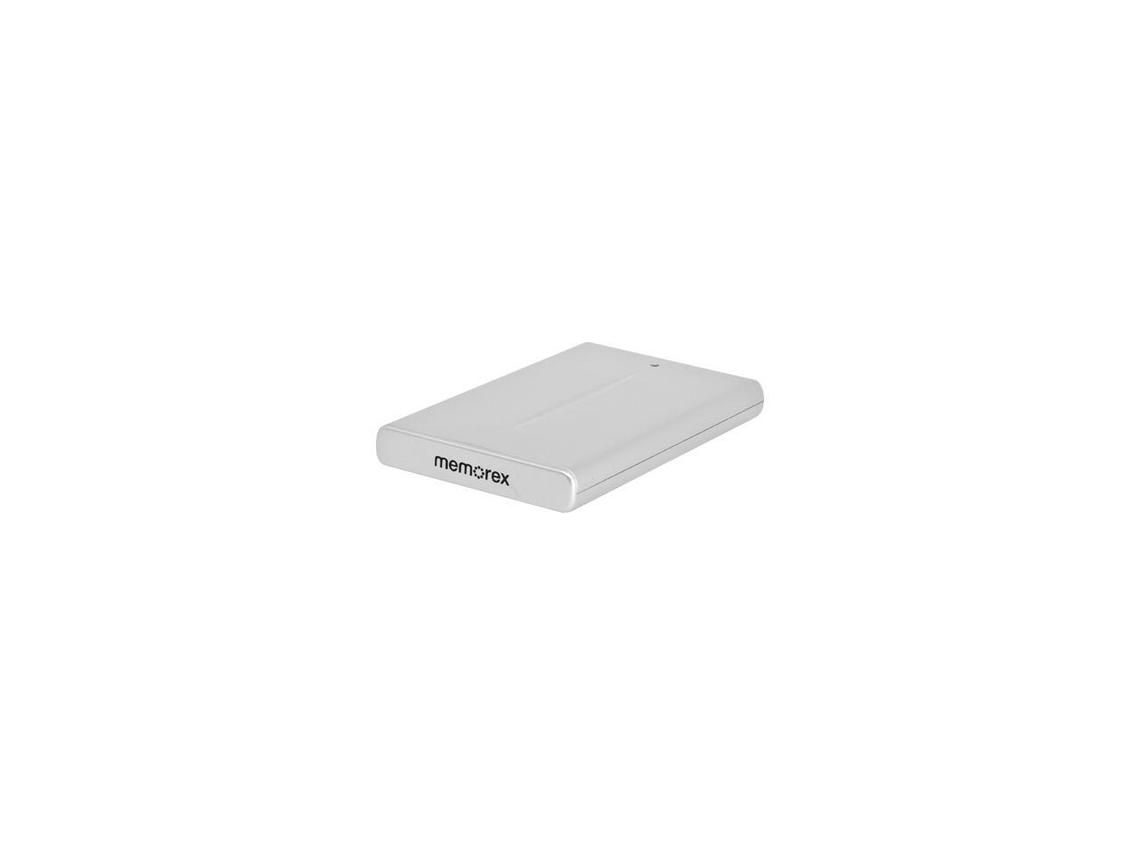 Memorex SilmDrive 250GB USB 2.0 2.5" Portable Hard Drive Silver ...