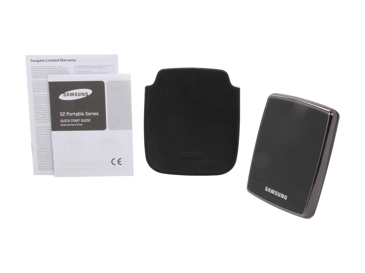 SAMSUNG S2 Portable 500GB USB 3.0 2.5" External Hard Drive Piano Black ...