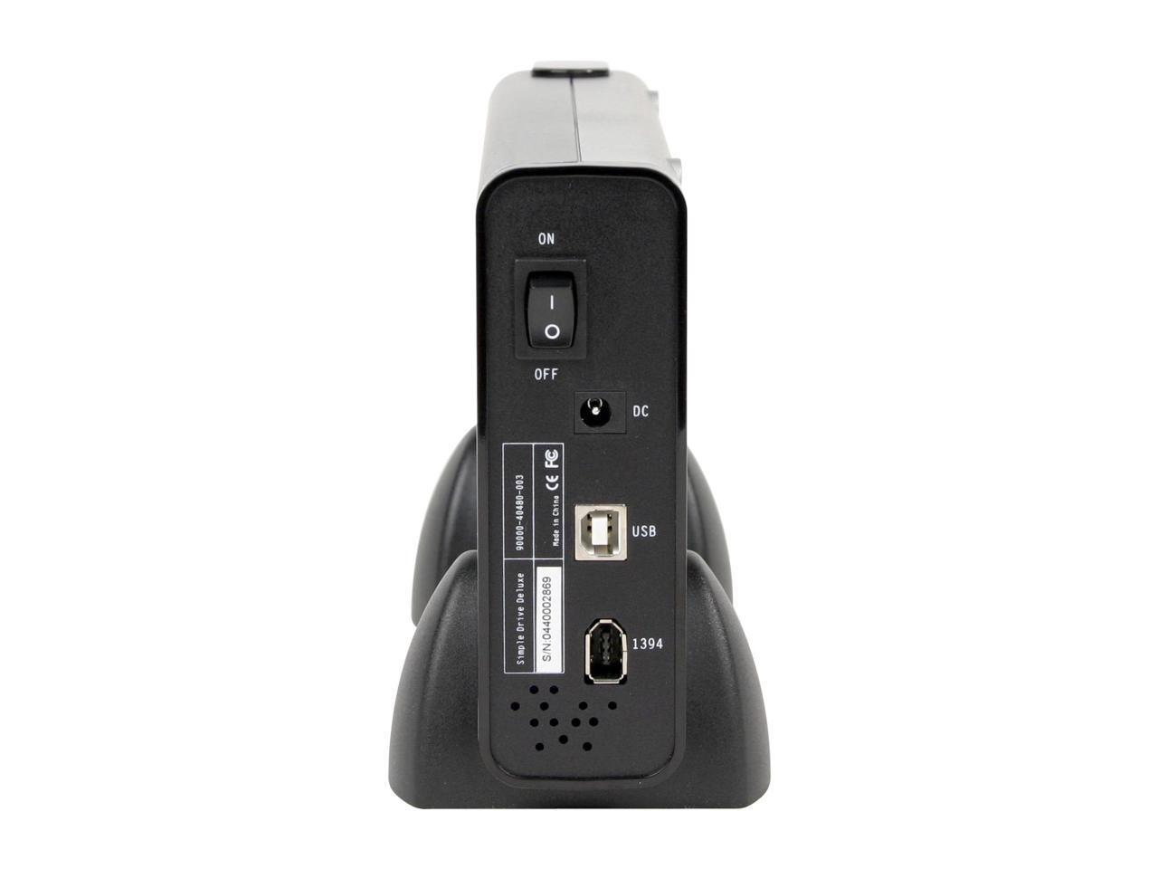 SimpleTech SimpleDrive 160GB USB 2.0 / Firewire400 3.5" External Hard ...