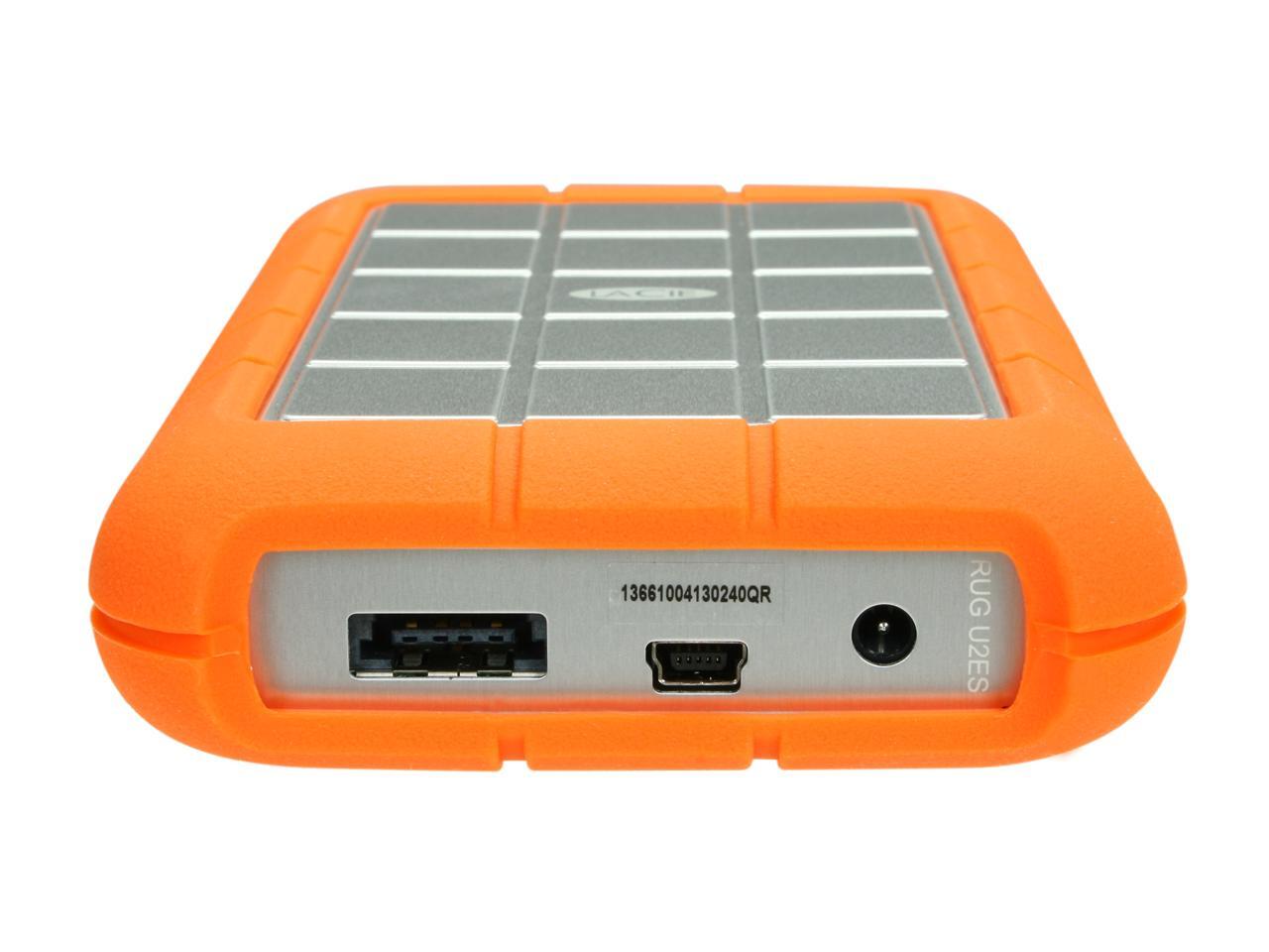 LaCie Rugged 500GB USB 2.0 / eSATA External Hard Drive - Newegg.com
