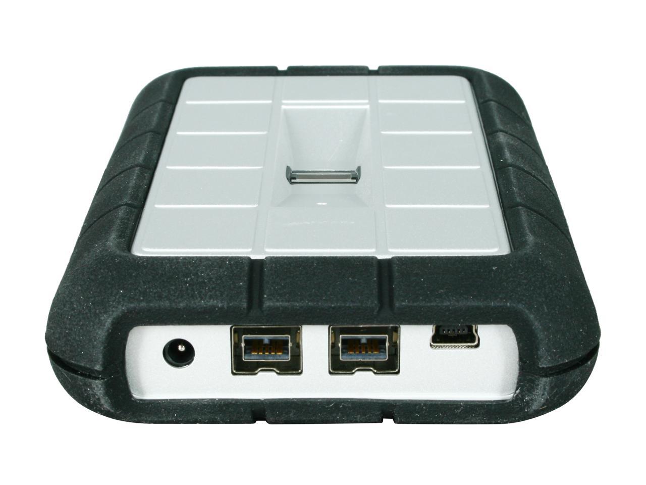 LACIE Rugged SAFE 500GB 2.5" USB 2.0 / Firewire800 Secure All–Terrain ...