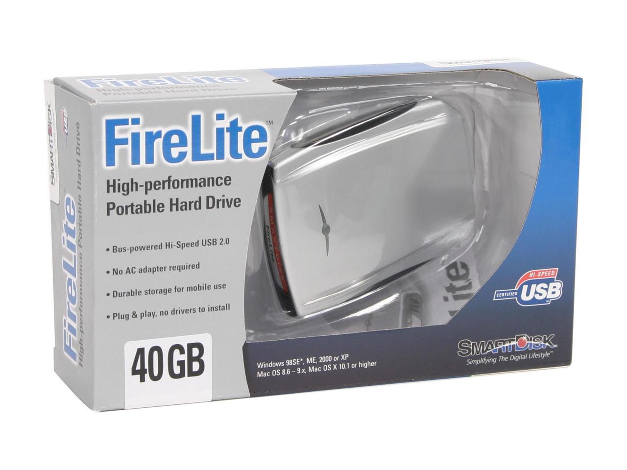 SMARTDISK FireLite 40GB USB 2.0 2.5" External Hard Drive - Newegg.com
