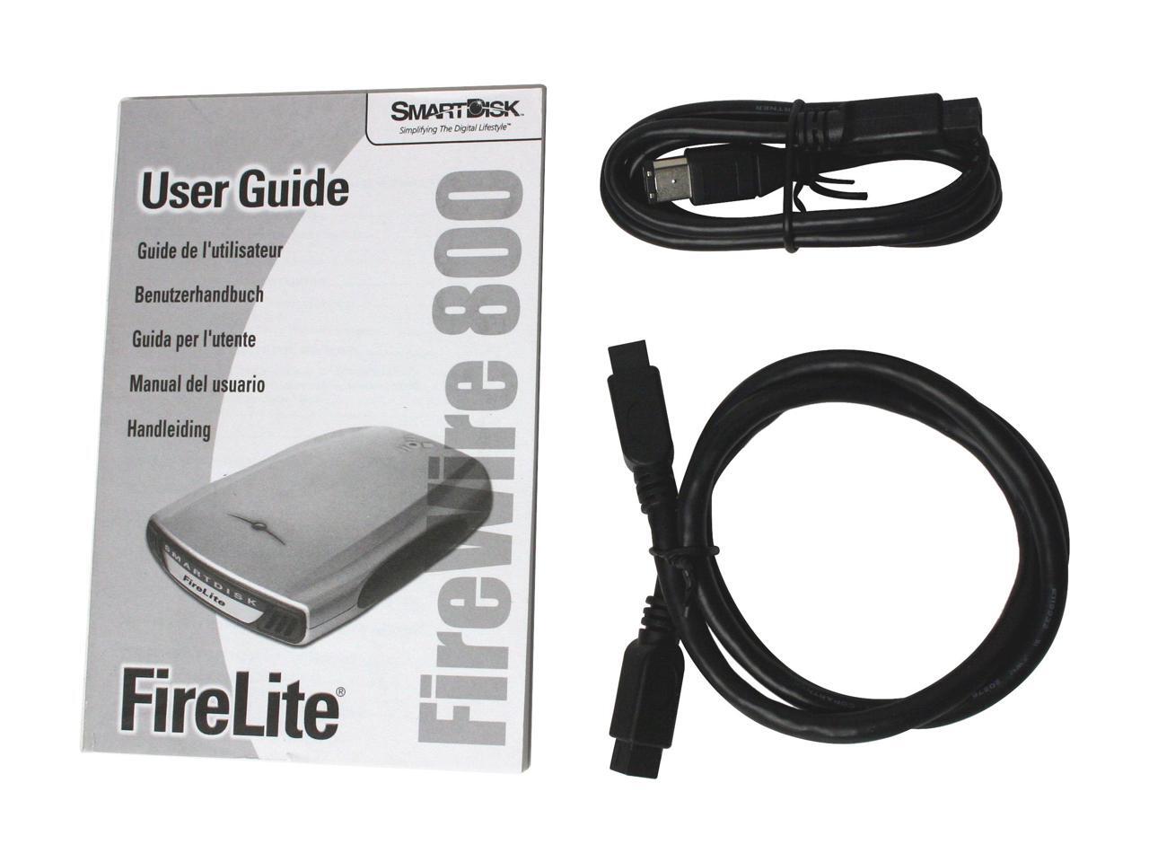 SMARTDISK FireLite 80GB Firewire800 2.5" External Hard Drive - Newegg.com