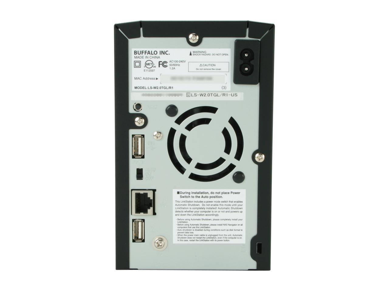 BUFFALO LS-W2.0TGL/R1 LinkStation Pro Duo Network Storage - Newegg.com