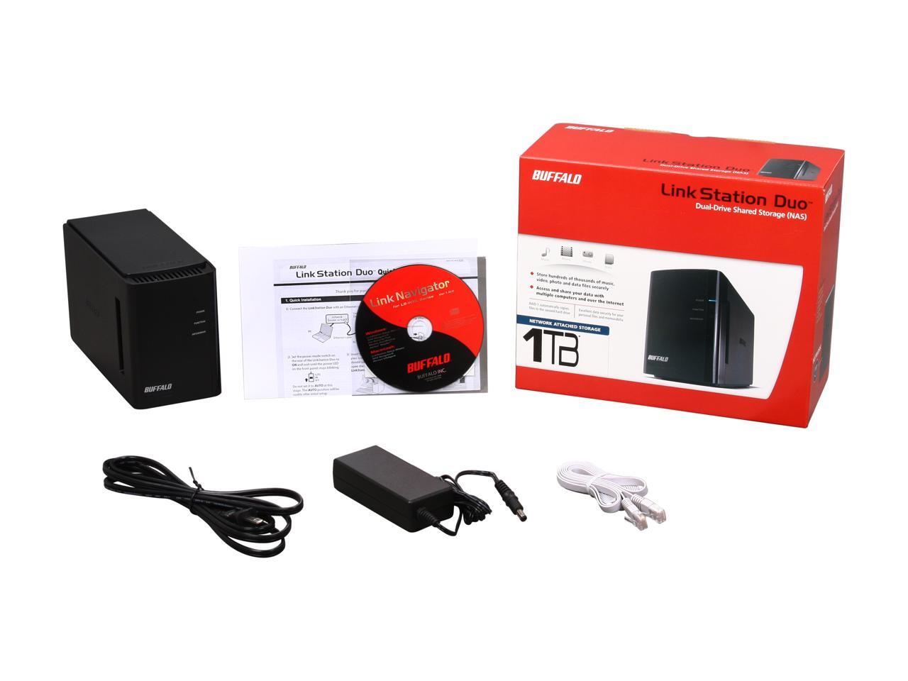 Open Box: BUFFALO LS-WX1.0TL/R1 LinkStation Duo Network Storage ...