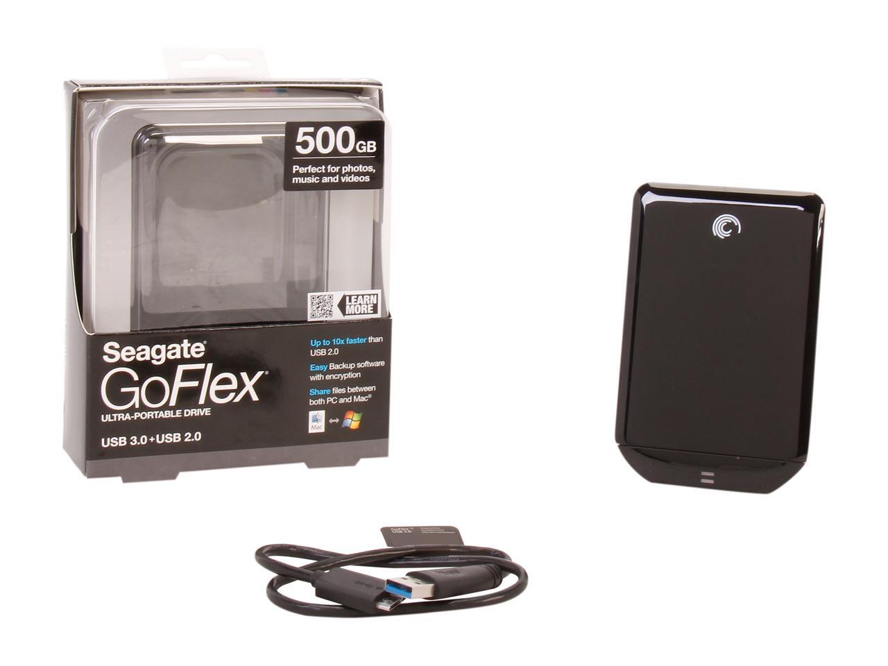 Seagate FreeAgent GoFlex 500GB USB 3.0 Ultra External Portable Hard ...