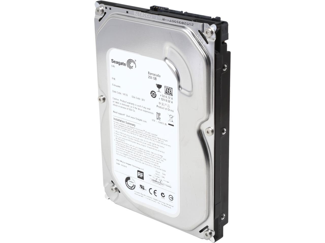 Refurbished: Seagate BarraCuda ST250DM000 250GB 7200 RPM 16MB Cache ...