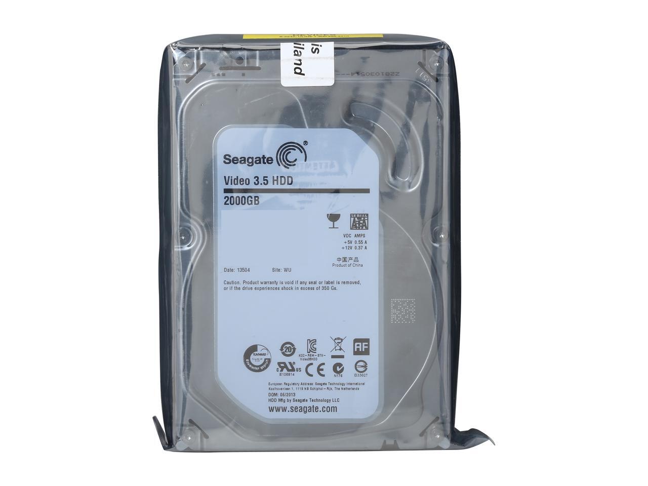 Open Box: Seagate Video ST2000VM003 2TB 5900 RPM 64MB Cache SATA 6.0Gb ...