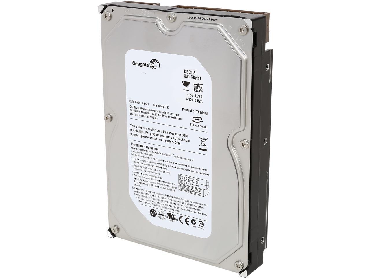 Seagate DB35.3 ST3300820ACE 300GB 7200 RPM 8MB Cache IDE Ultra ATA 100 ...