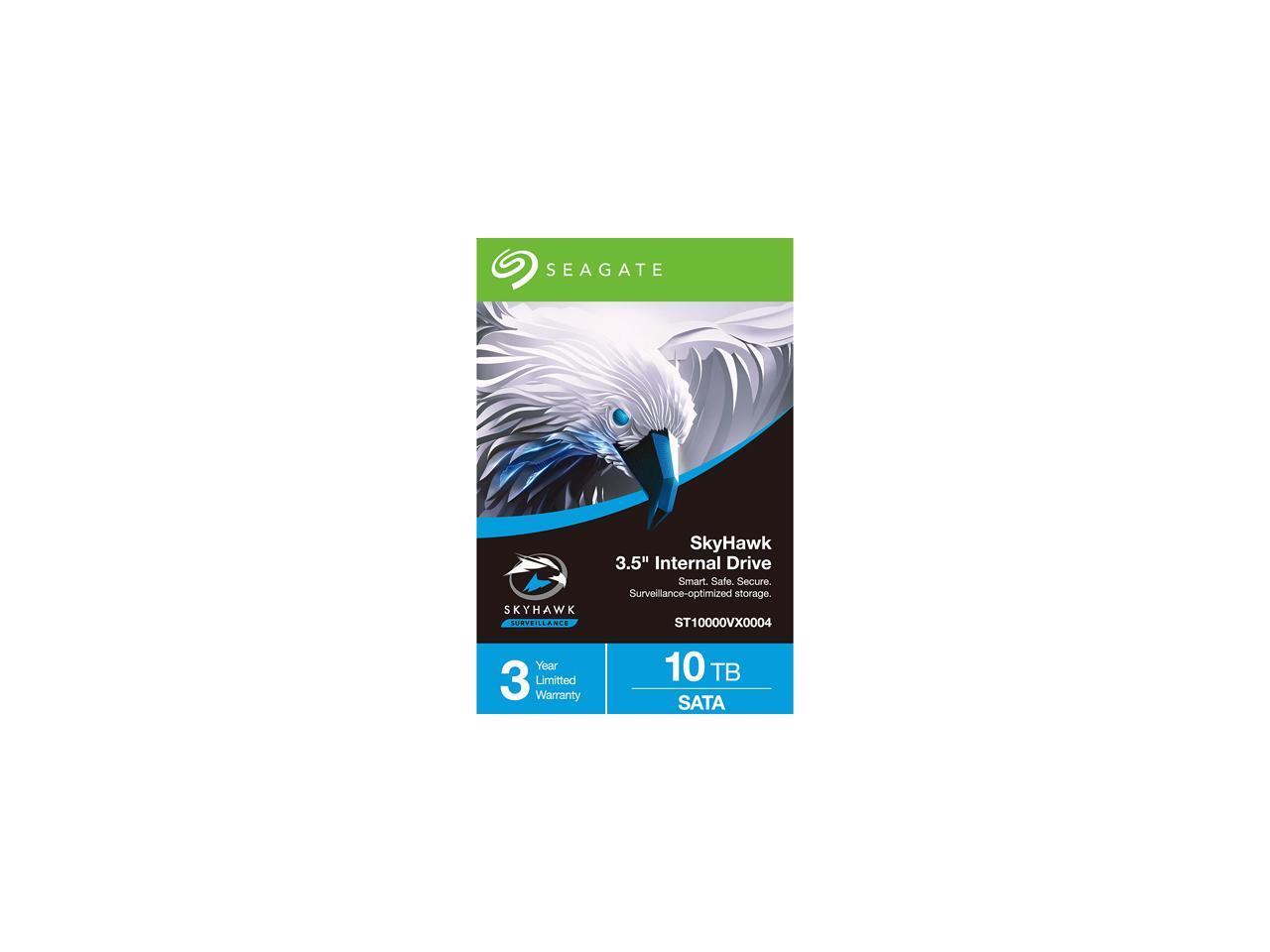 Seagate SkyHawk ST10000VX0004 10TB 256MB Cache SATA 6.0Gb/s 3.5" Hard ...
