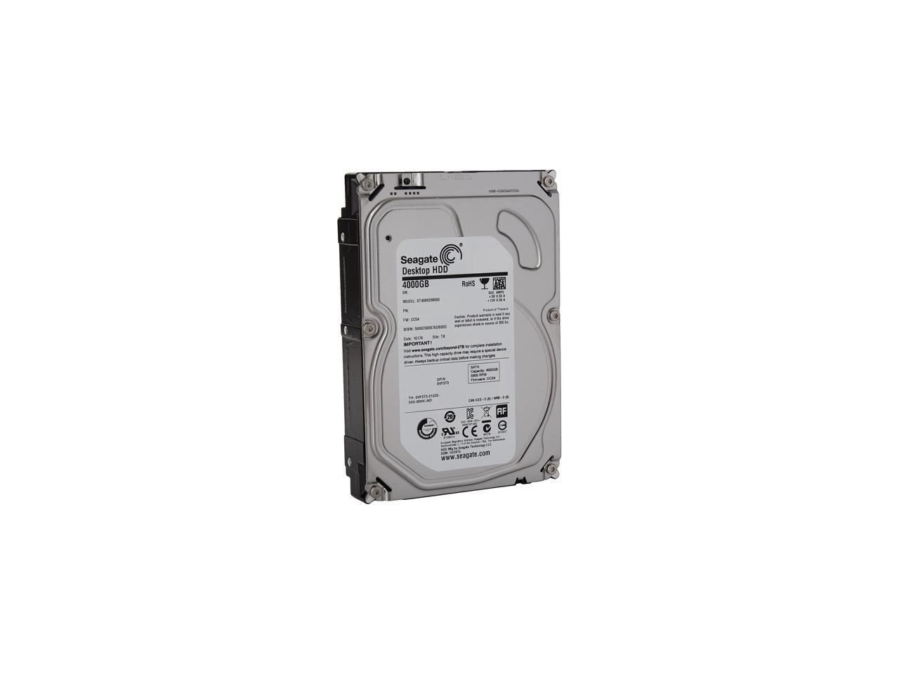 Seagate Desktop HDD ST4000DM000 4TB 5900 RPM 64MB Cache SATA 3.0Gb/s 3. ...