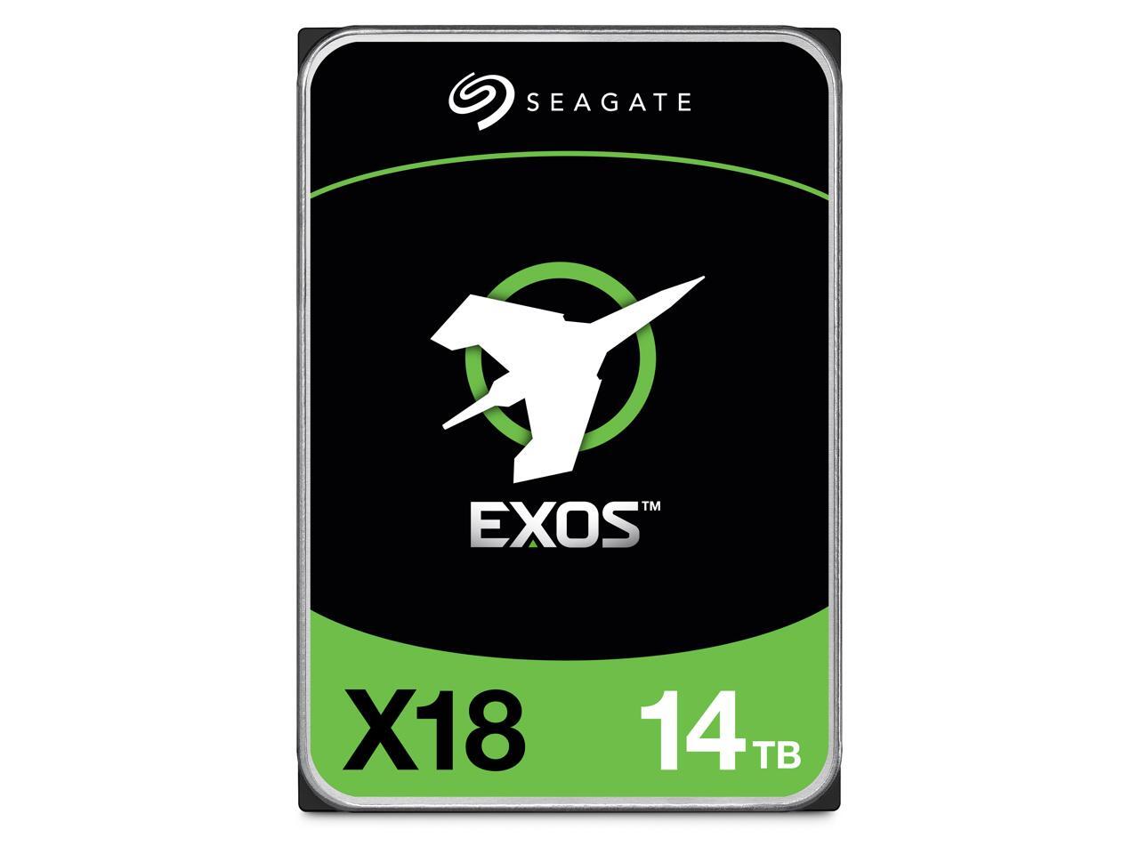 Seagate Exos X18 ST14000NM000J 14TB 7200 RPM 256MB Cache SATA 6.0Gb/s 3 ...