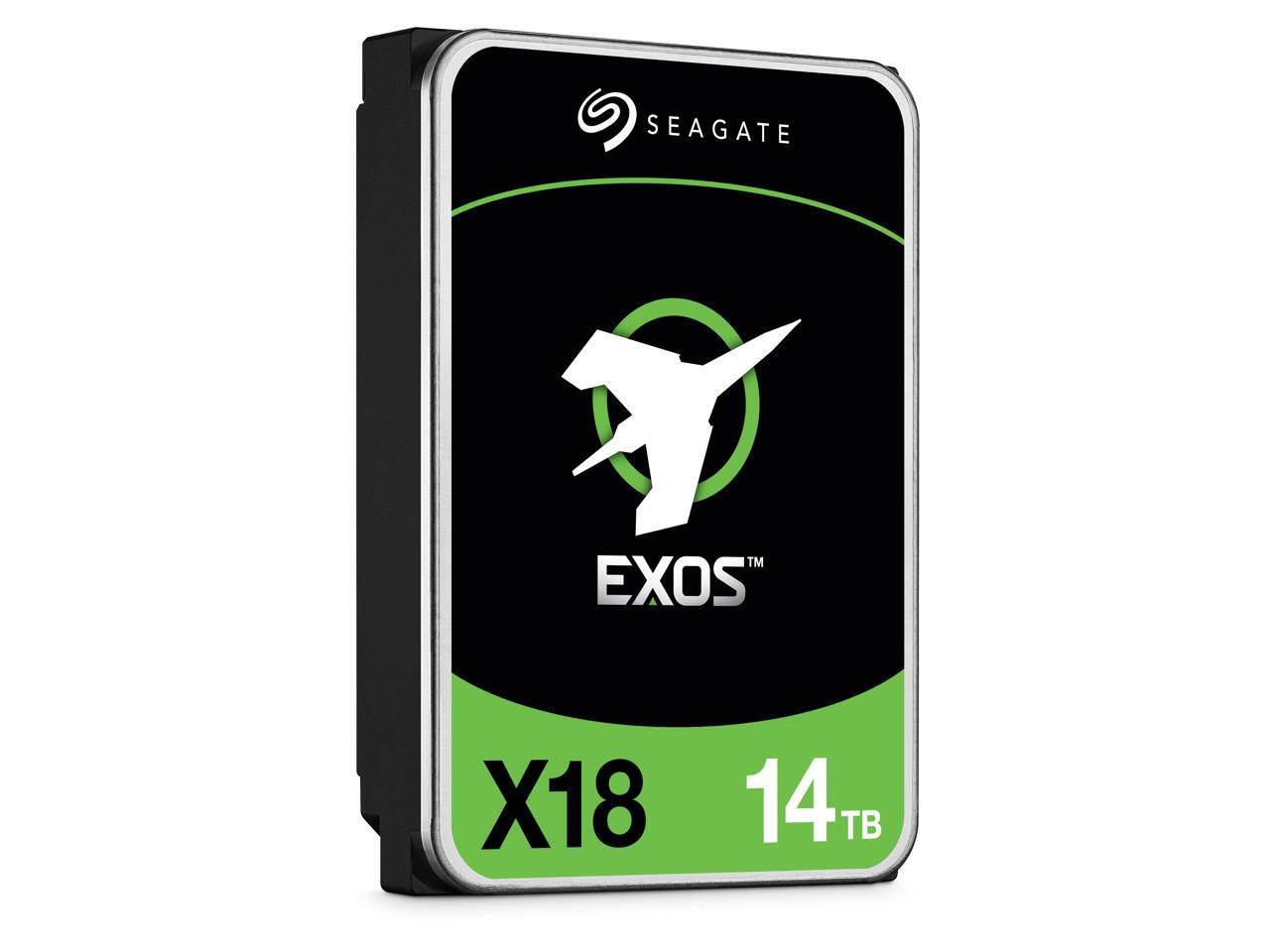 Seagate Exos X18 ST14000NM000J 14TB 7200 RPM 256MB Cache SATA 6.0Gb/s 3 ...