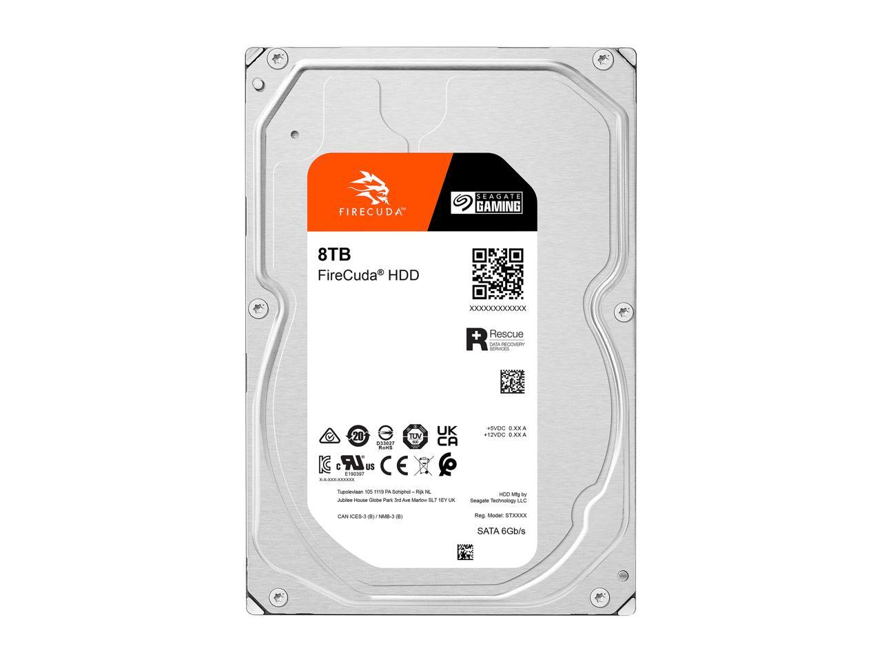 Seagate FireCuda ST8000DX001 8TB 7200 RPM 256MB Cache SATA 6.0Gb/s 3.5 ...