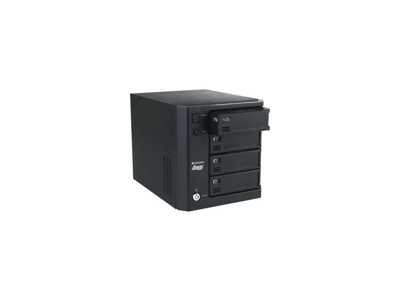 Verbatim PowerBay 2TB USB 2.0 / Firewire800 / eSATA Quad RAID w/4 ...