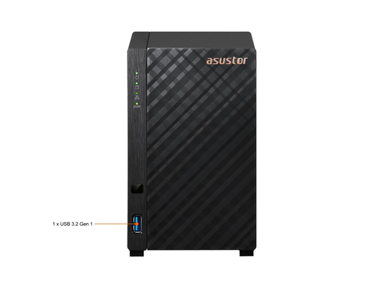 Asustor AS1102T 2 Bay Drivestor 2 Desktop NAS (Diskless) - Newegg.com