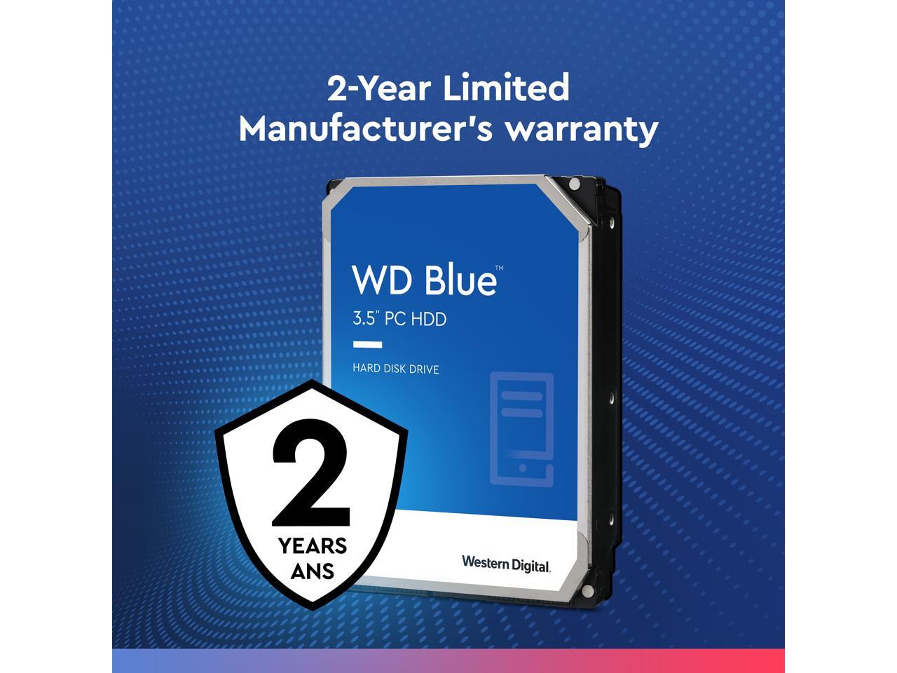 WD Blue 2TB Desktop Hard Disk Drive - 5400 RPM SATA 6Gb/s 64MB Cache 3.5 Inch - WD20EARZ ...