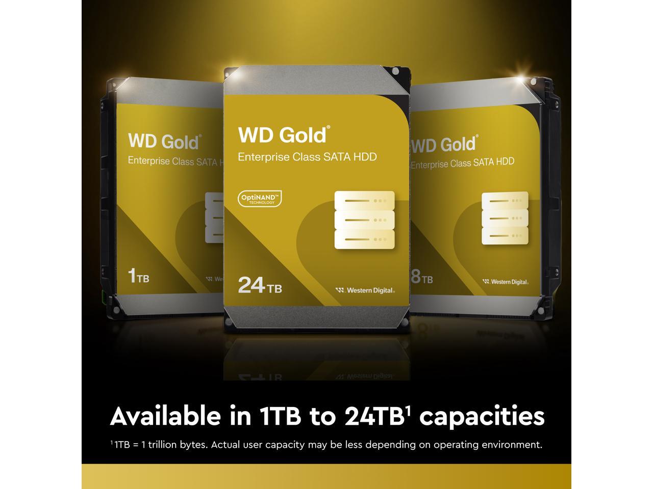 WD Gold 24TB Enterprise Class Hard Disk Drive - 7200 RPM Class SATA 6Gb ...