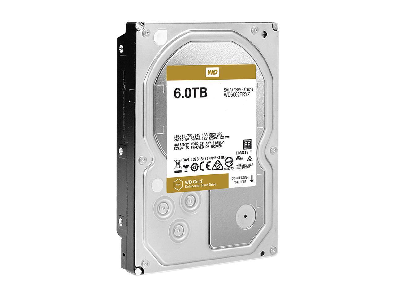 WD Gold 6TB Enterprise Class Hard Disk Drive - 7200 RPM Class SATA 6Gb ...