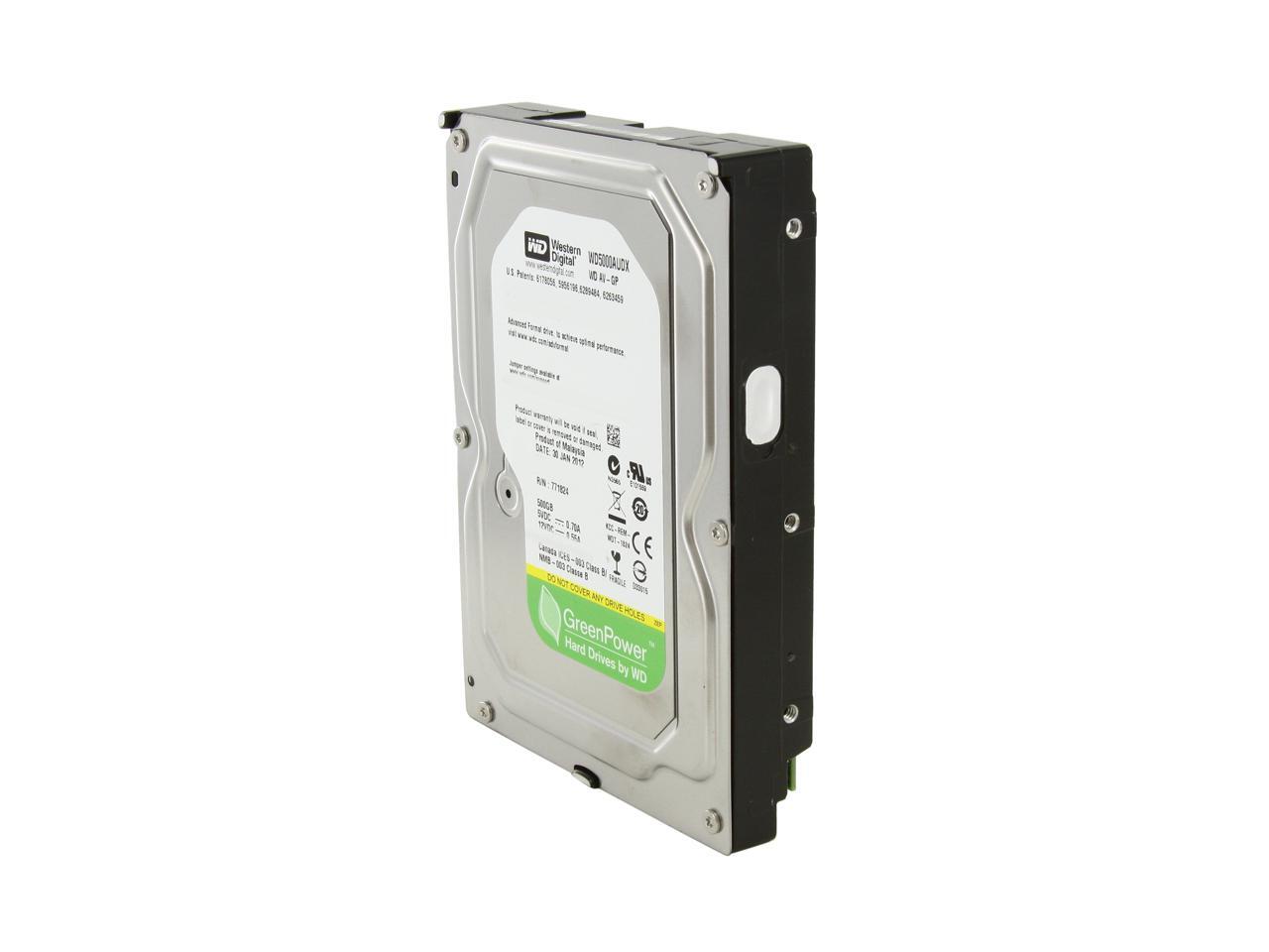 Western Digital AV-GP WD5000AUDX 500GB IntelliPower 32MB Cache SATA 6 ...