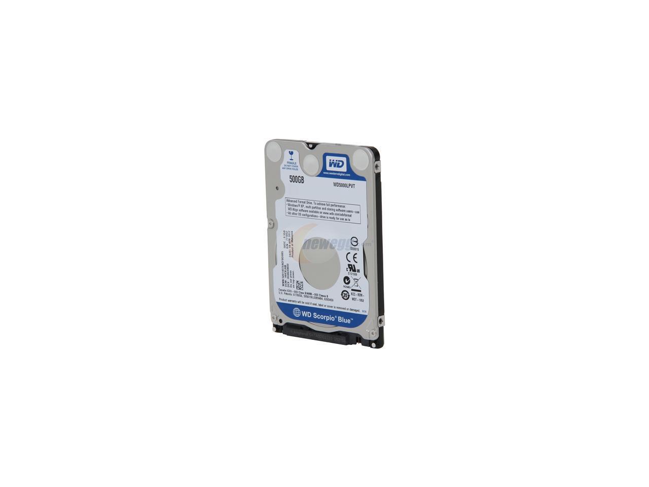 Western Digital Wd Scorpio Blue 500Gb 5400Rpm Sataii 7Pin 8Mb Buffer 2 ...