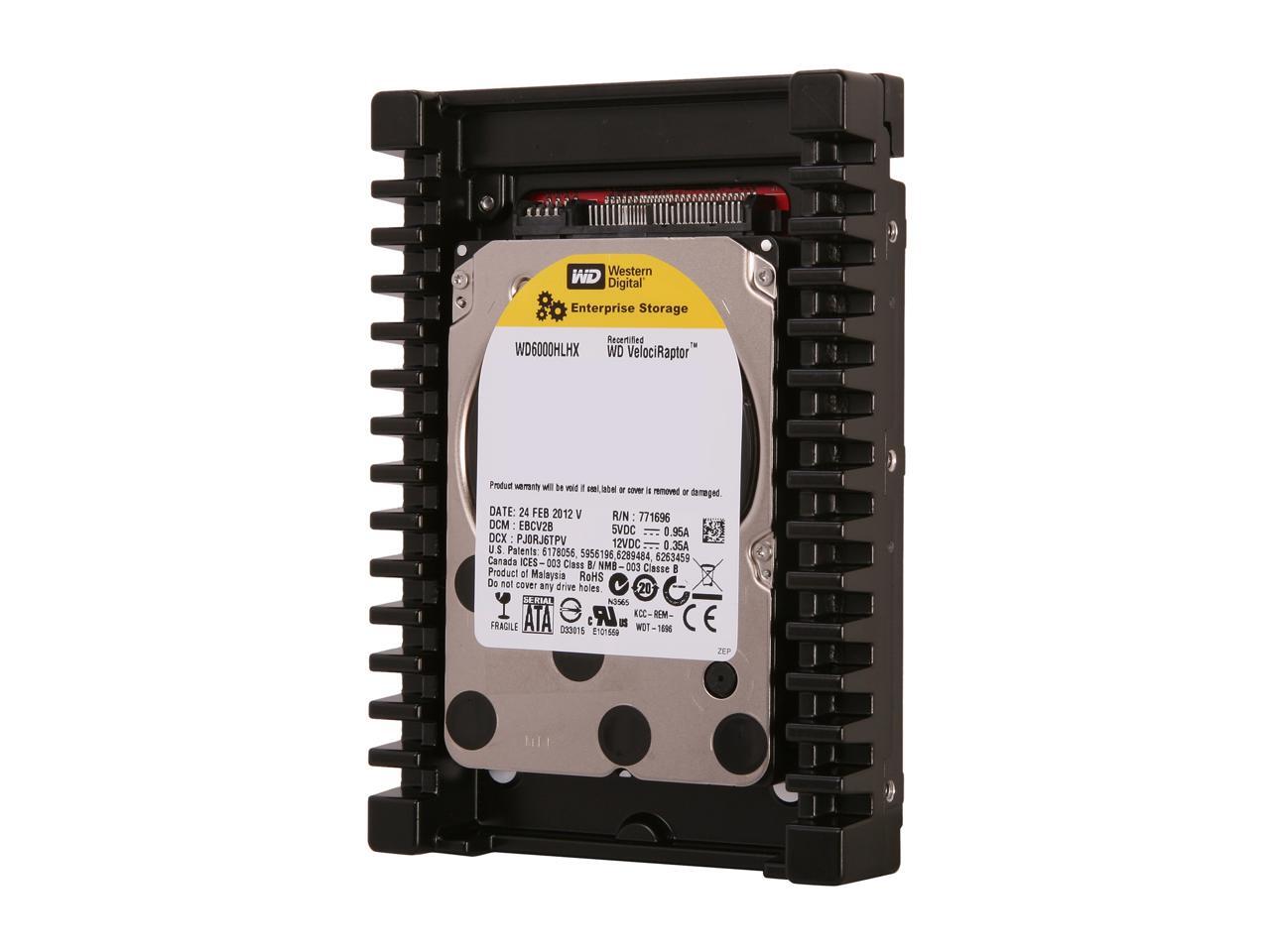 Refurbished: WD WD VelociRaptor WD6000HLHX 600GB 10000 RPM 32MB Cache ...