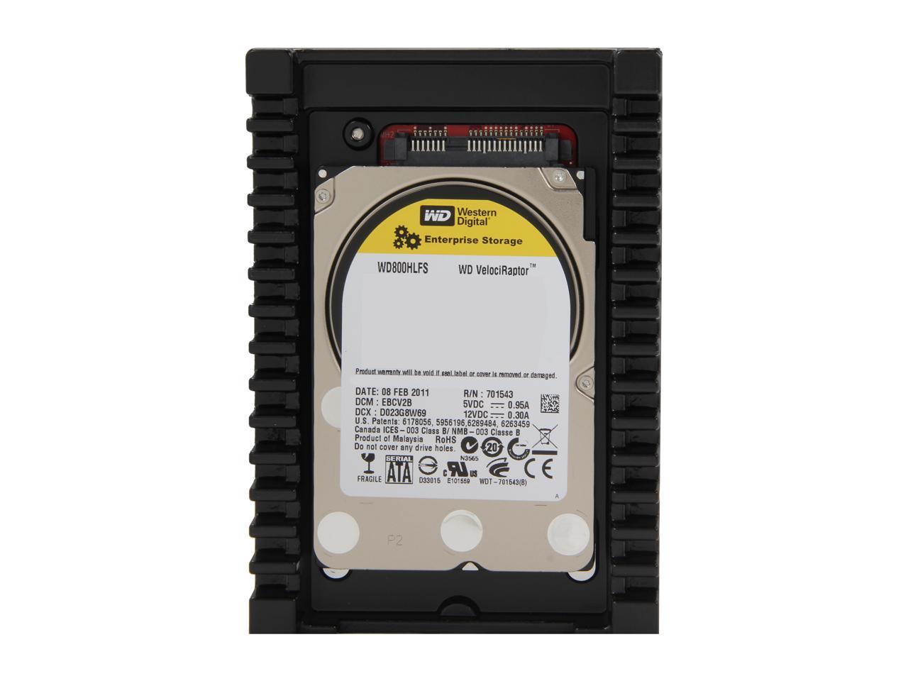 Refurbished: WD WD VelociRaptor WD800HLFS 80GB 10000 RPM SATA 3.0Gb/s 3 ...