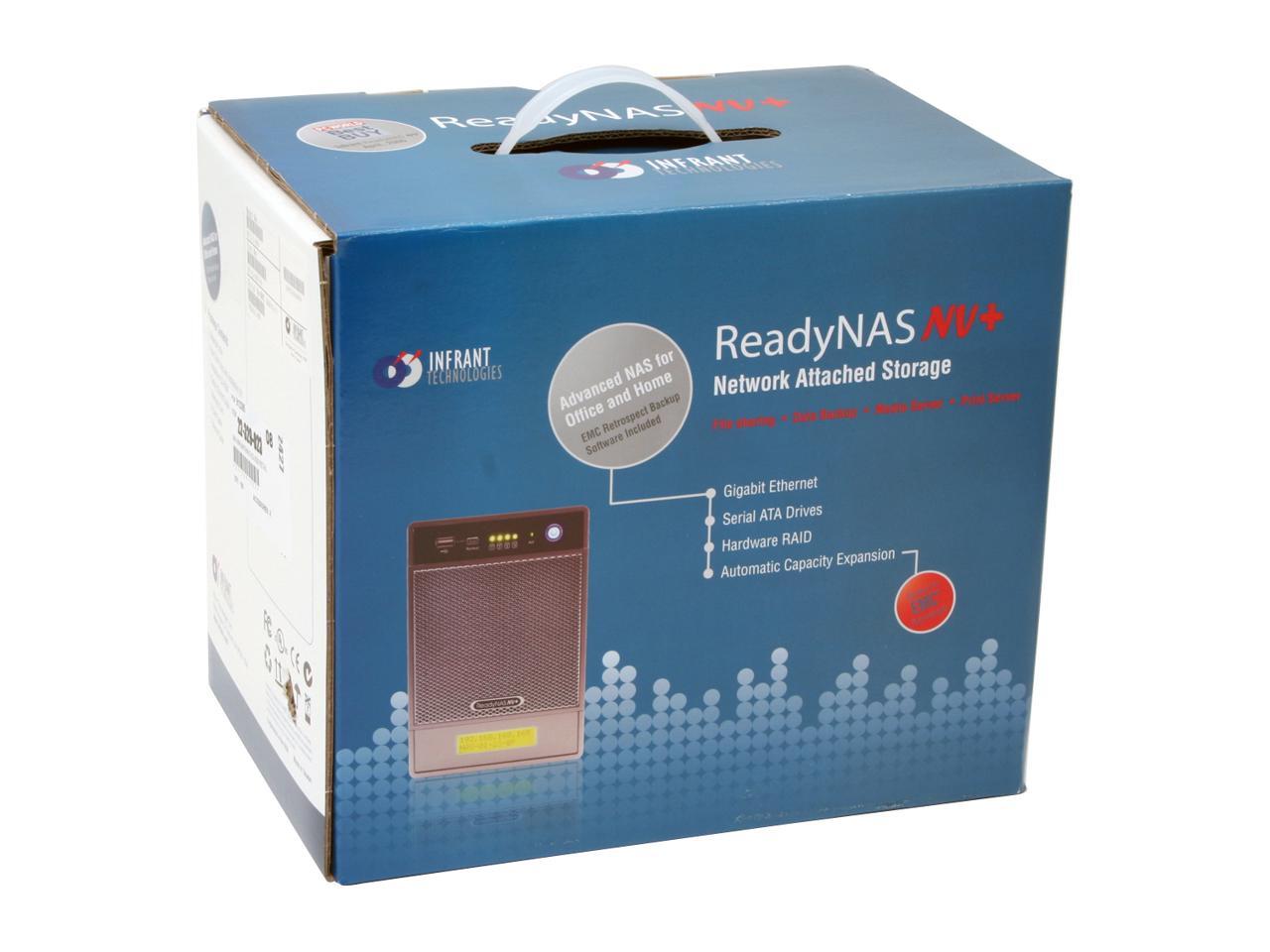 Infrant ReadyNAS NV RNV2-S2-0000, no pre-installed HDD with 4 empty ...