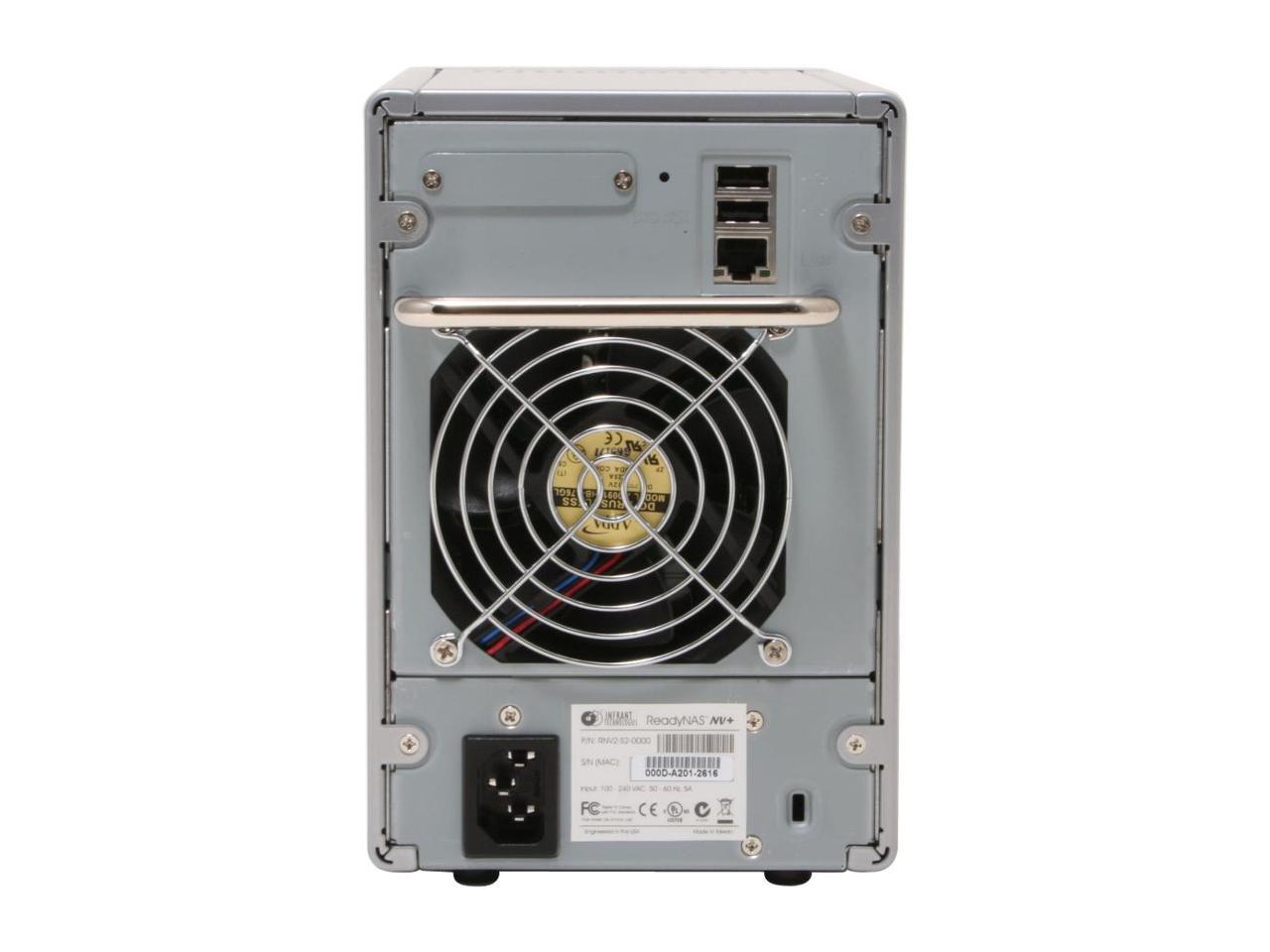 Infrant ReadyNAS NV+ RNV2-S2-X440, 1.6TB with 4 x 400GB pre-installed ...
