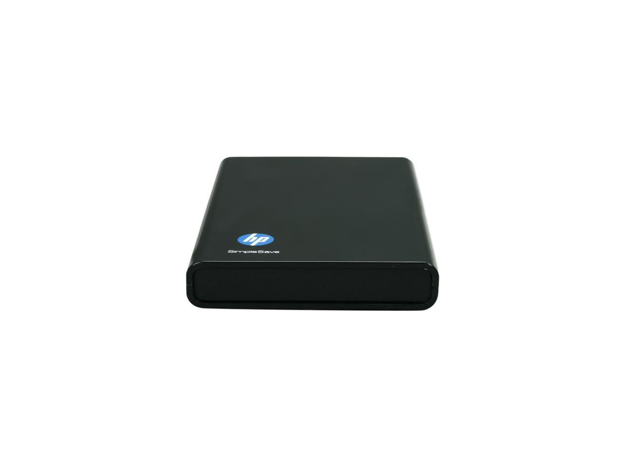HP SimpleSave 640GB USB 2.0 2.5" Portable Hard Drive Glossy Black ...