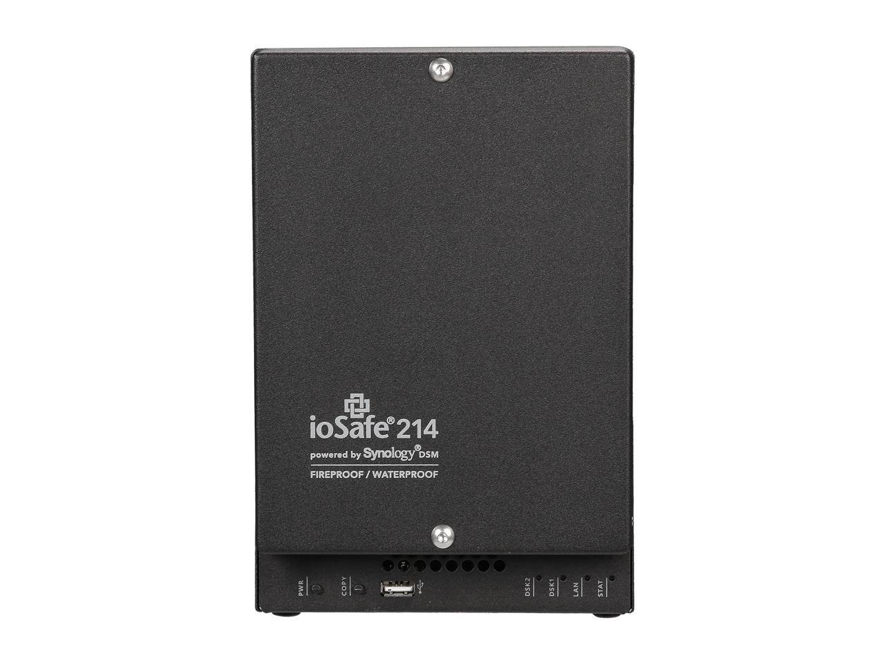 ioSafe NAS 214-DISKLESS Fireproof and Waterproof 1YR Hardware Warranty ...