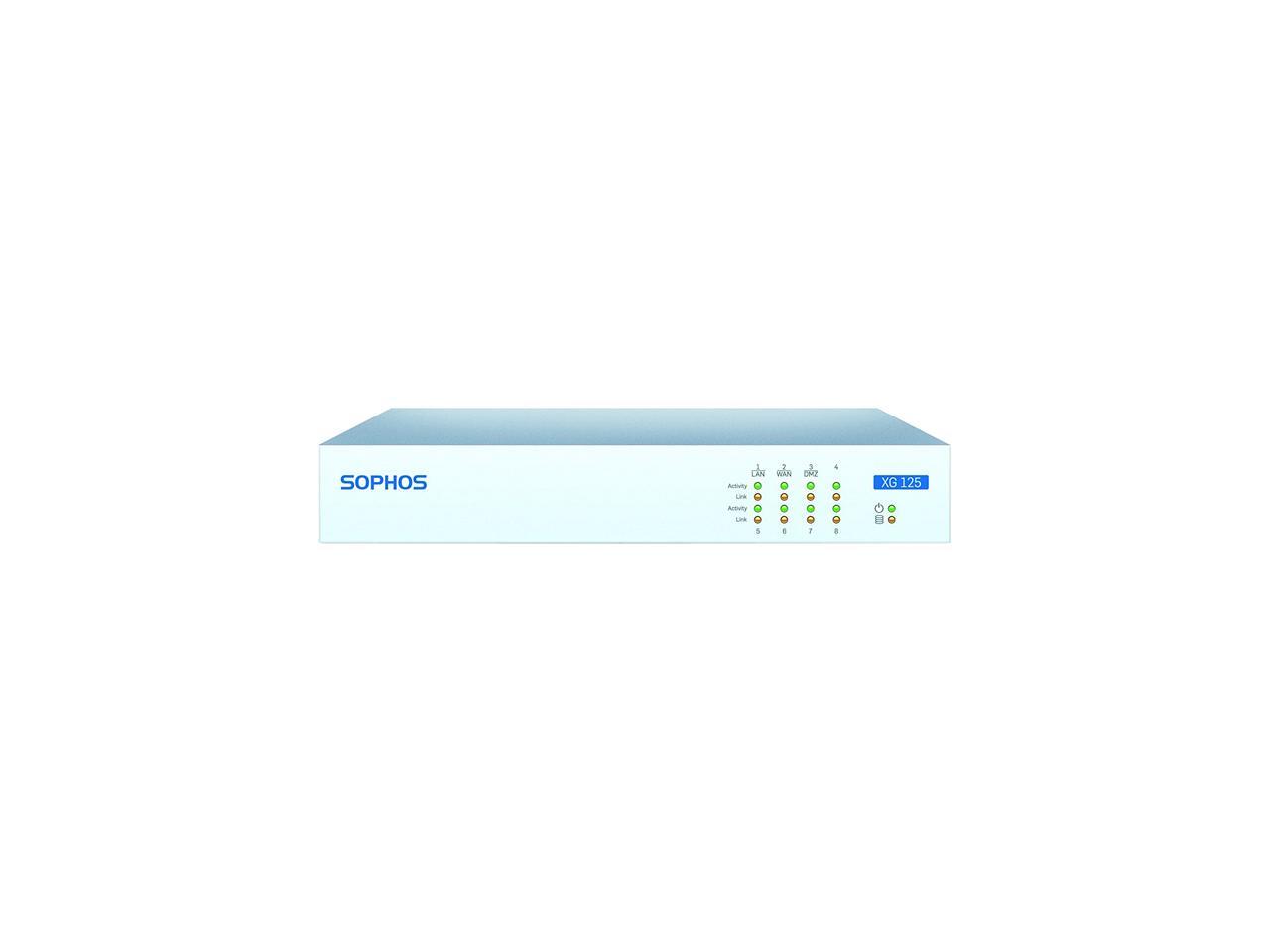 Sophos XG 125 Next-Gen Firewall EnterpriseProtect Bundle w/ 8 GE ports ...