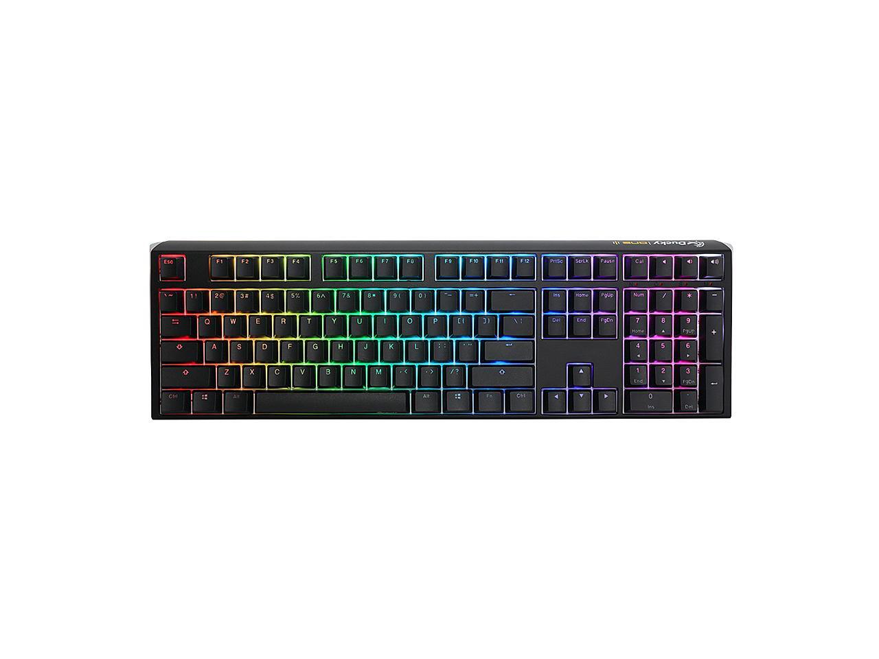 Ducky ONE 3 RGB - Black - Full Size Mechanical Keyboard - MX Silent Red ...